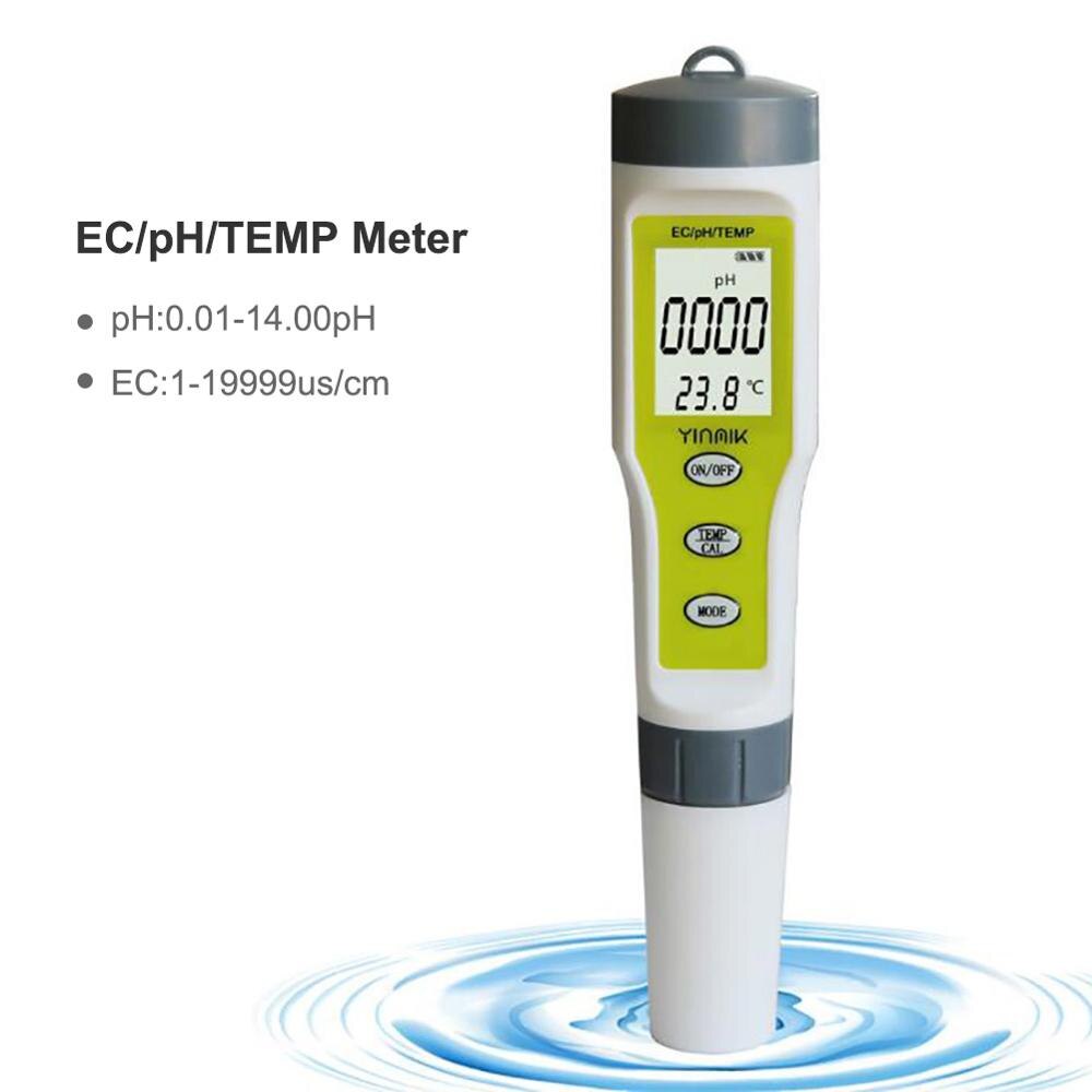 Draagbare Ph/Ec/Temp 3 In 1 Test Pen Handheld Ph W... – Grandado