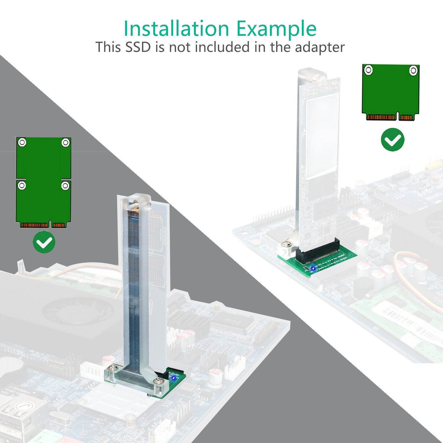 M.2 Ssd B + M Sleutel Sata Bus Ssd Mini Pci-E Adap... – Grandado