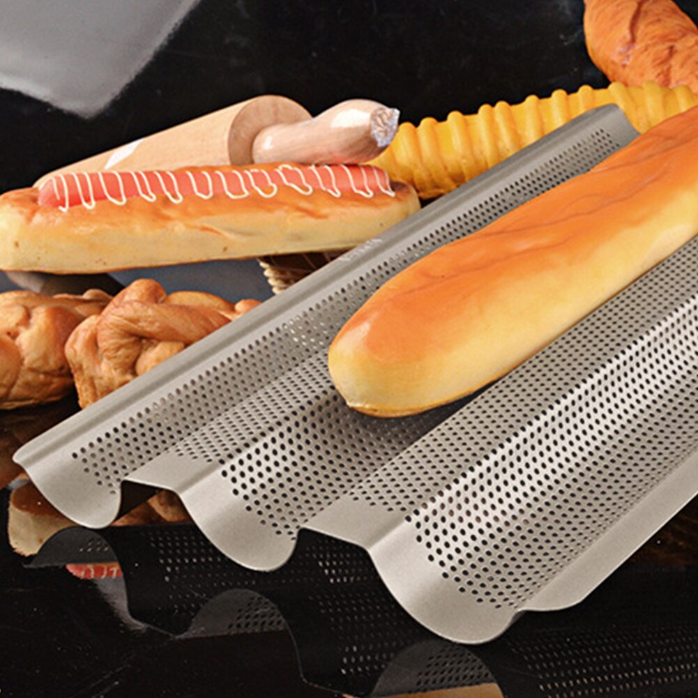 French Bread Mold for Baking Bread Wave Baking Tra... – Grandado