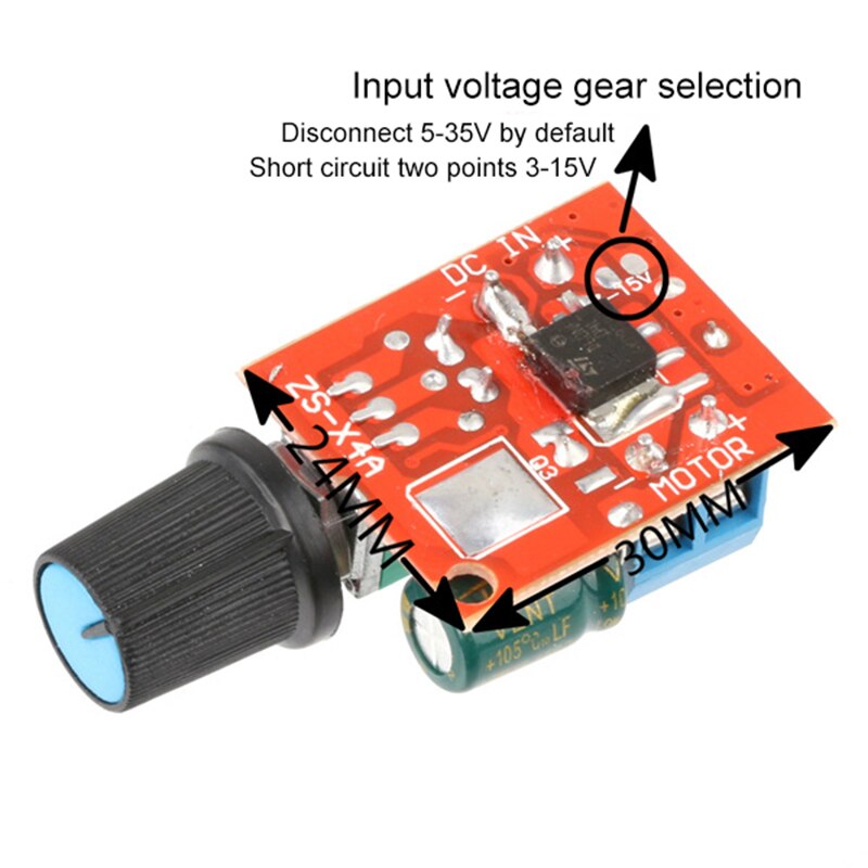 Mini 5A Pwm 90W Dc Motor Speed Controller Module -... – Grandado