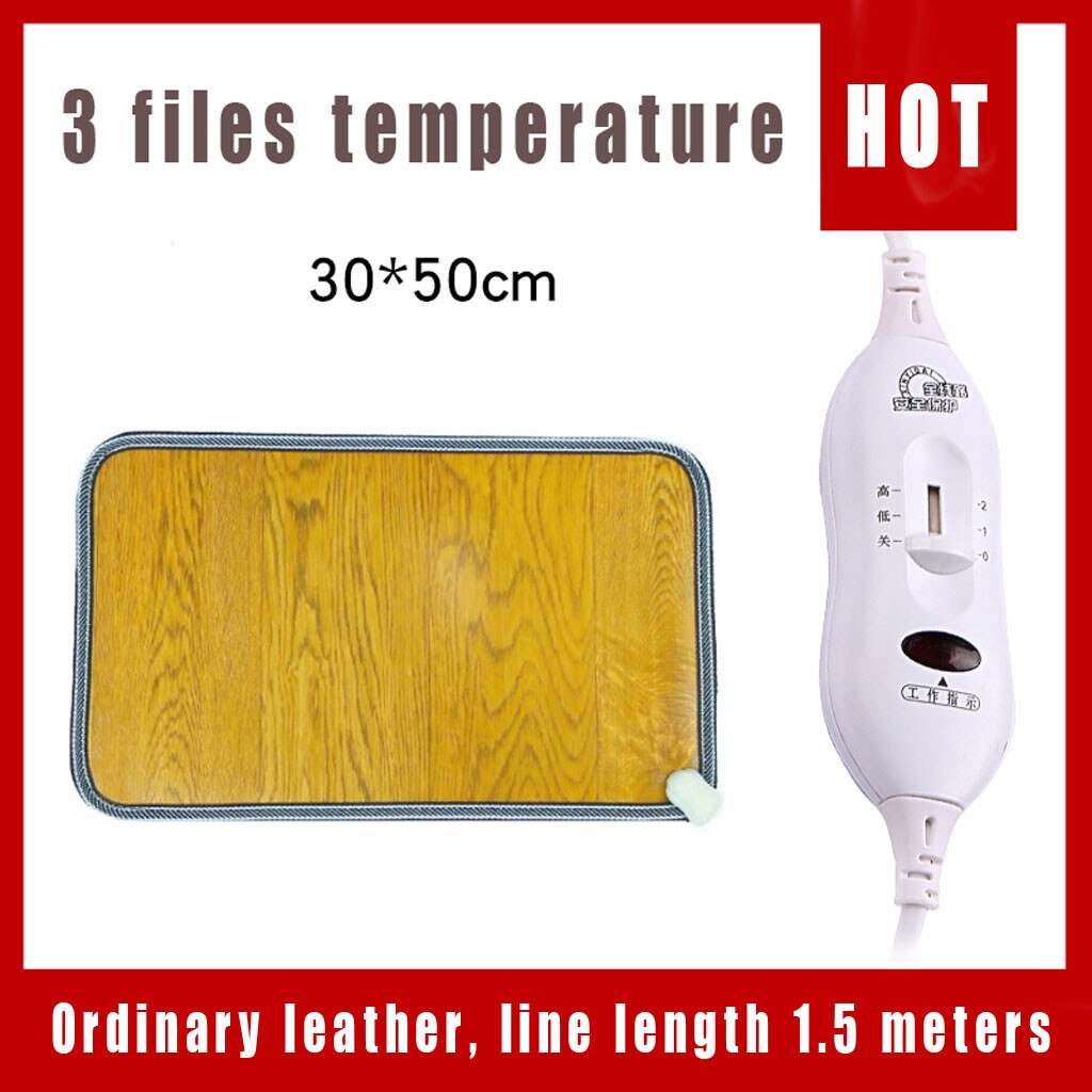 3 Pattern Leather Heating Foot Mat Warmer Electric... – Vicedeal