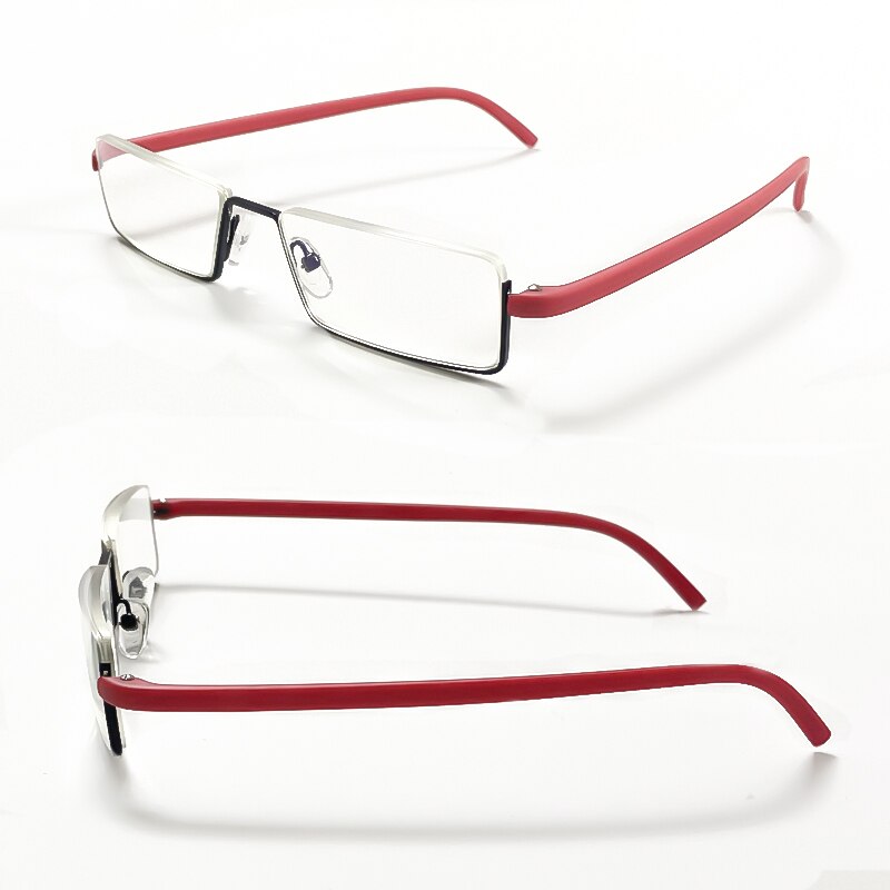 Metal Anti-Blue Light Reading Glasses Men Half Fra... – Grandado