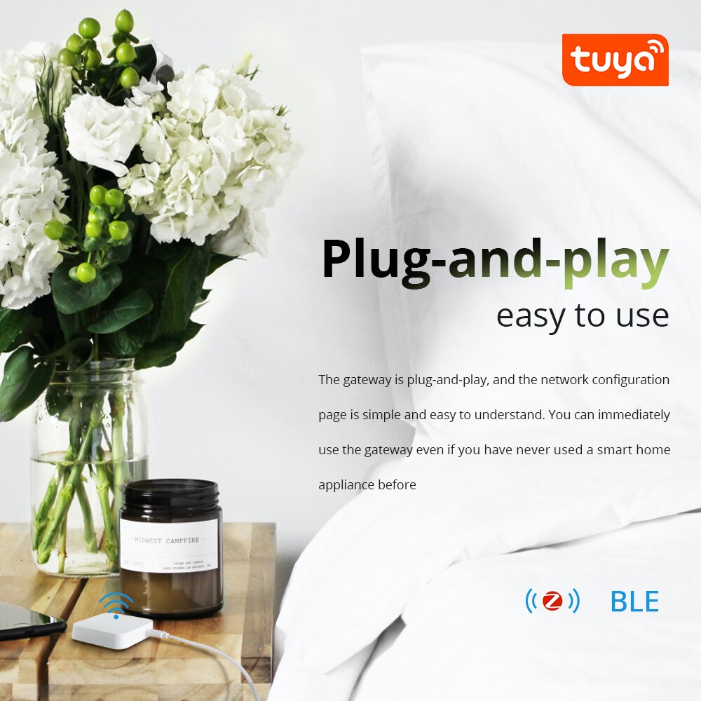 Zemismart Tuya Gateway multimodale BLE Mesh Zigbee... – Grandado