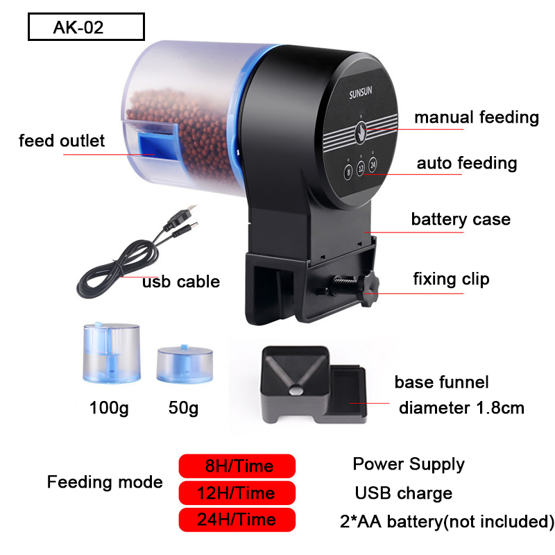 Automatic Smart Fish Feeder Aquarium Fish Tank Fee... – Vicedeal