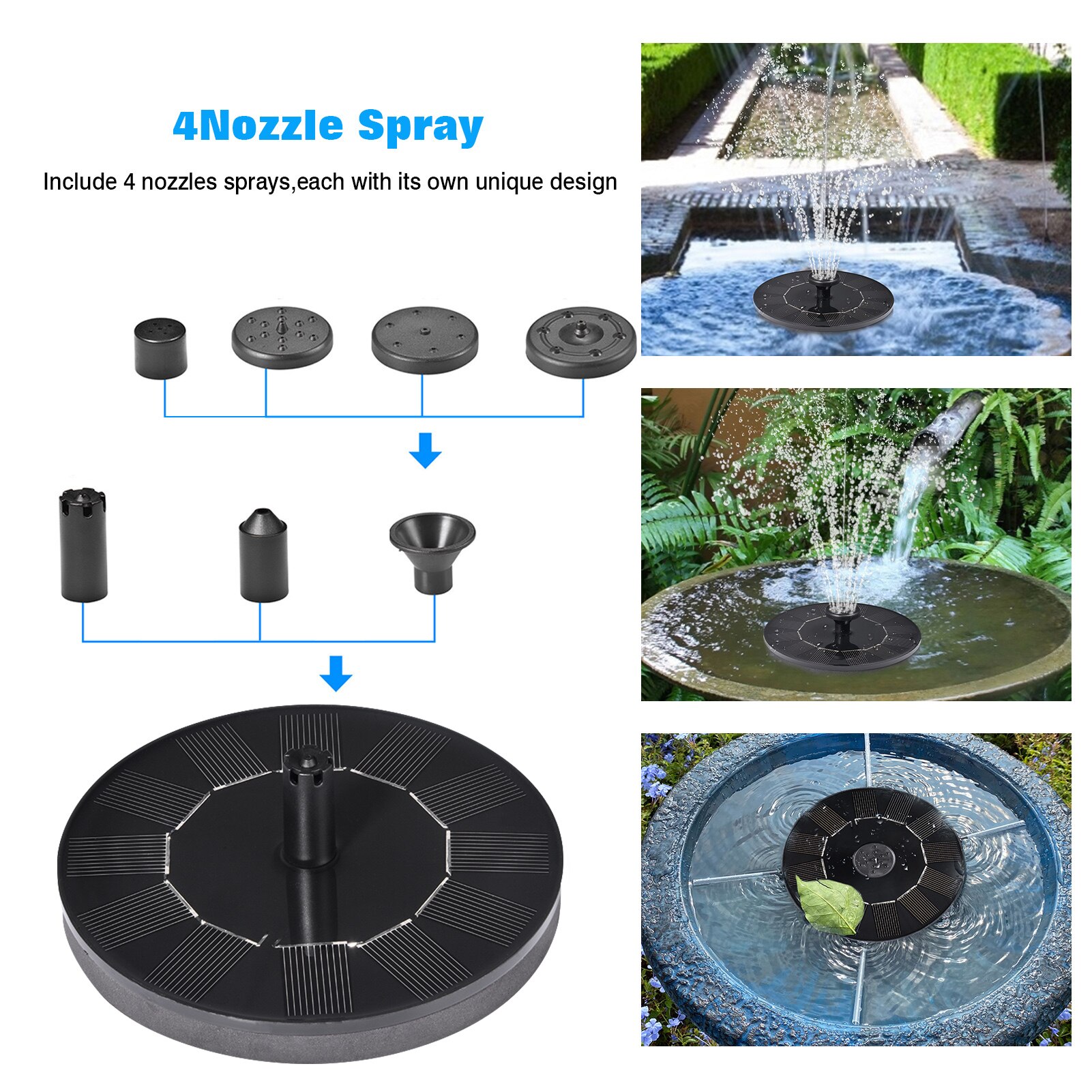 1Pc Solar Pomp Solar Fontein Solar Fontein Pomp Vo... – Grandado