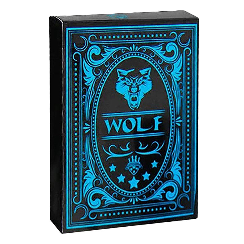 Playing Cards Wolf Waterproof Black Plastic Poker ... – Grandado