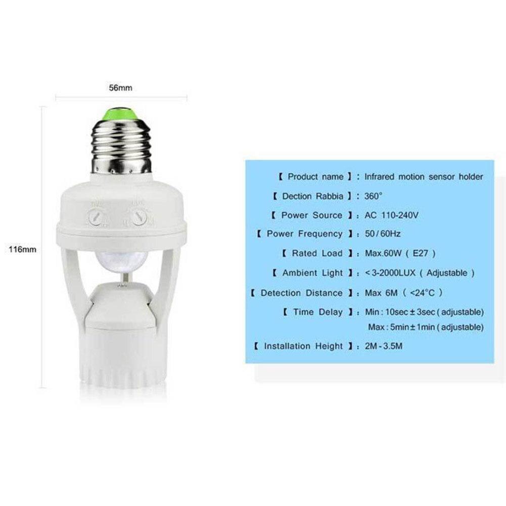 E27 Socket Pir Motion Sensor Lamphouder Licht Cont... – Vicedeal