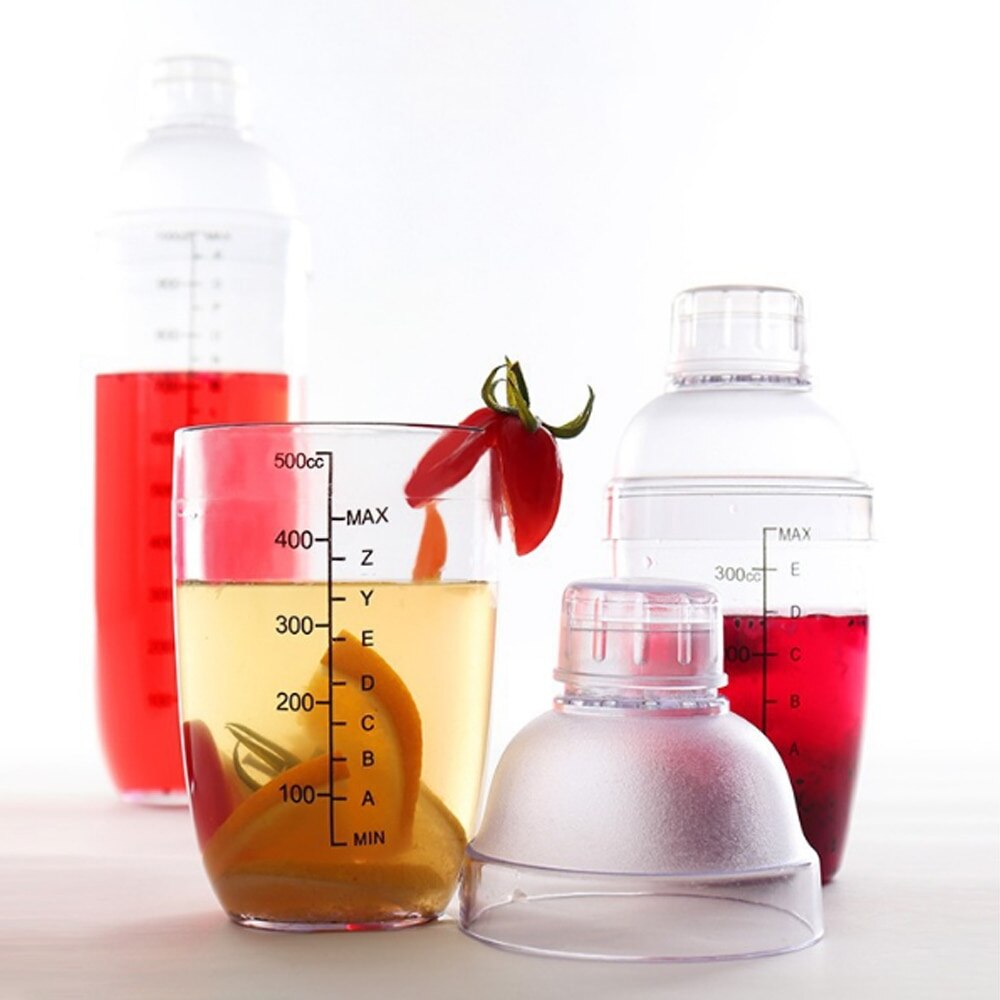 Glass Cocktail Shaker Transparent Scale Bar Shaker... – Grandado