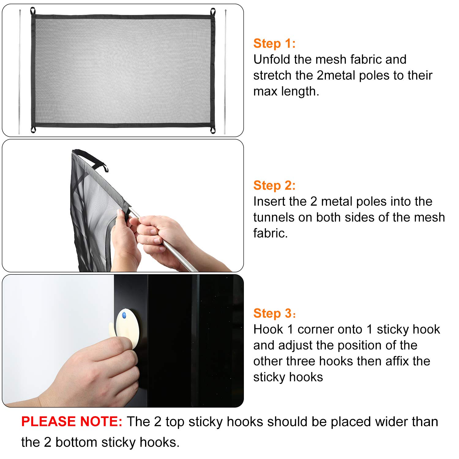 Dog Gate Portable Folding Pet Barrier Fences Breat... – Grandado