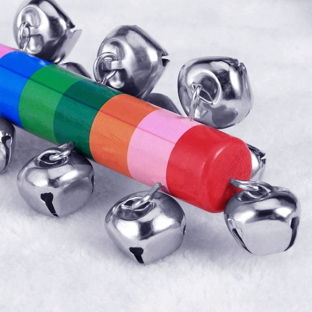 3 Piece Baby Wooden Rattle Rainbow Color Hand Bell... – Vicedeal