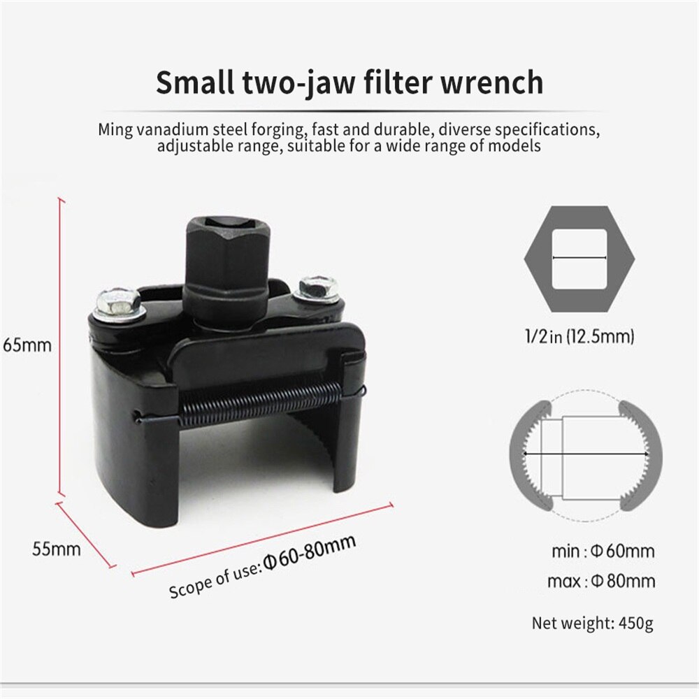 Oil Filter Wrench Fuel Filter Remover 60mm-80mm Un... – Grandado