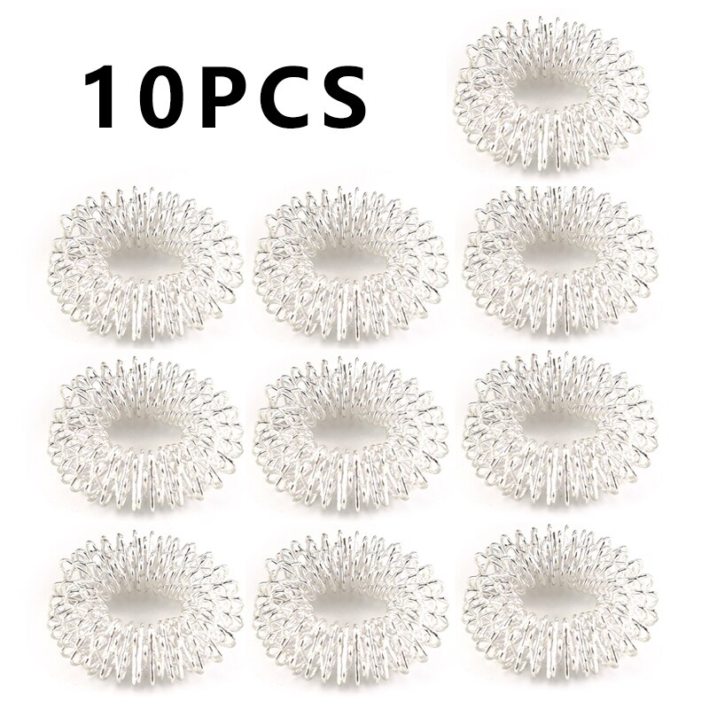 10 teile/satz Edelstahl Finger Massage Ring Akupun... – Grandado