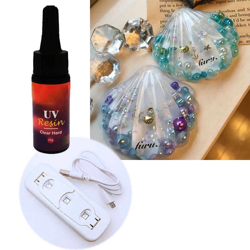 UV Resin and UV Lamp Kit DIY Fast Curing UV Clear ... – Grandado