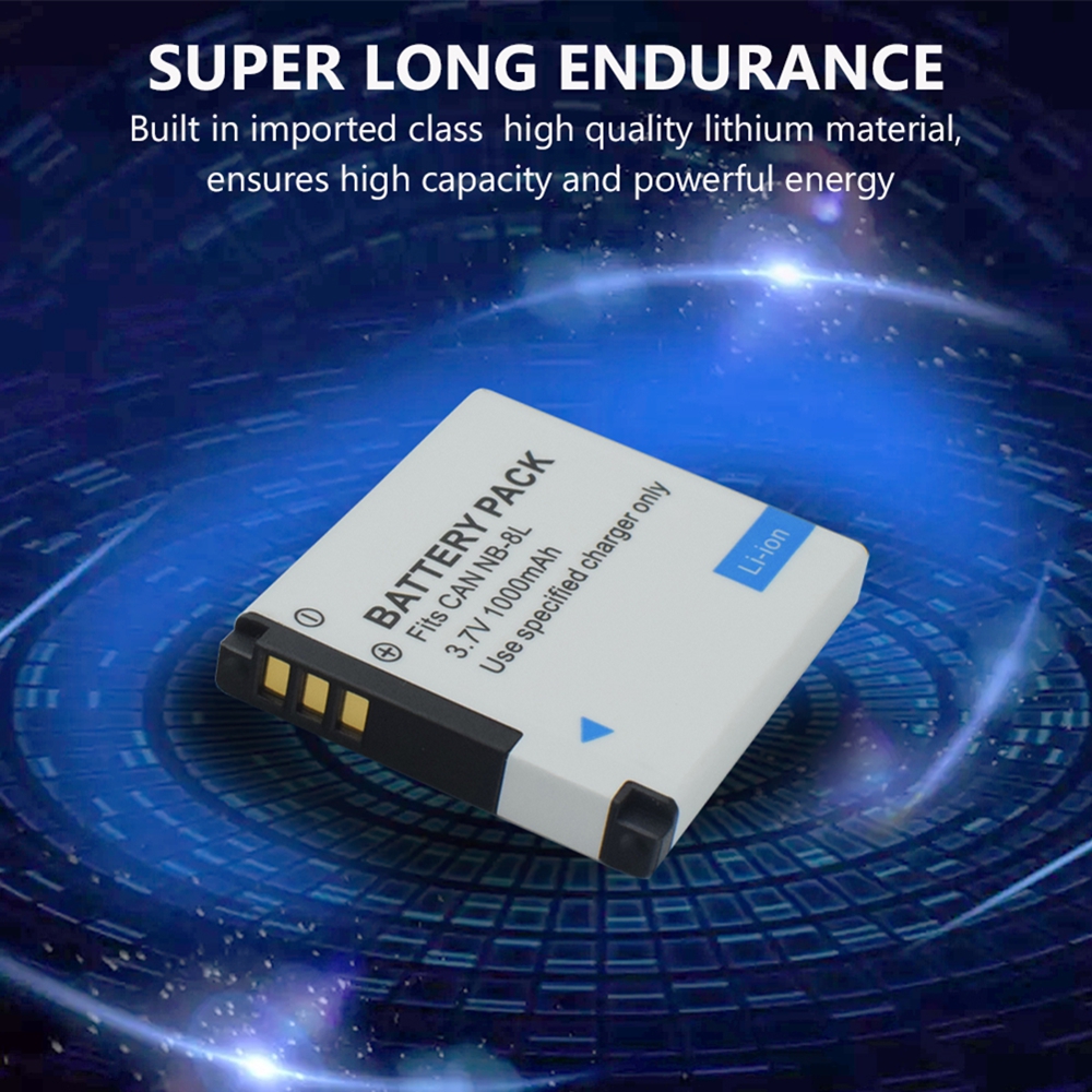 Rechargeable 3.7V 1000mAh Digital Batteries SLR NB... – Grandado