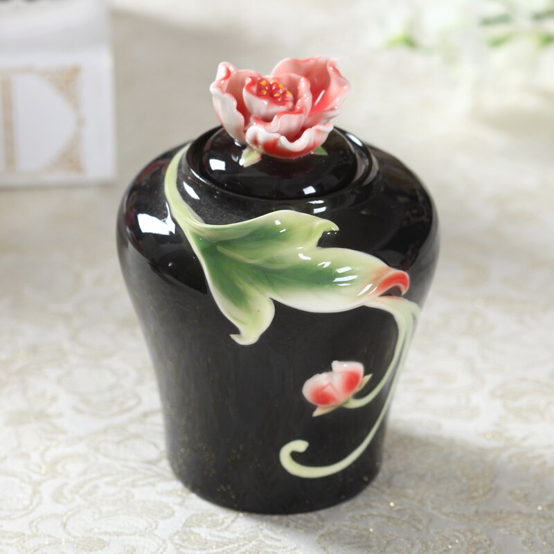 Newest Peony Sugar Pots Bone China container Color... – Vicedeal