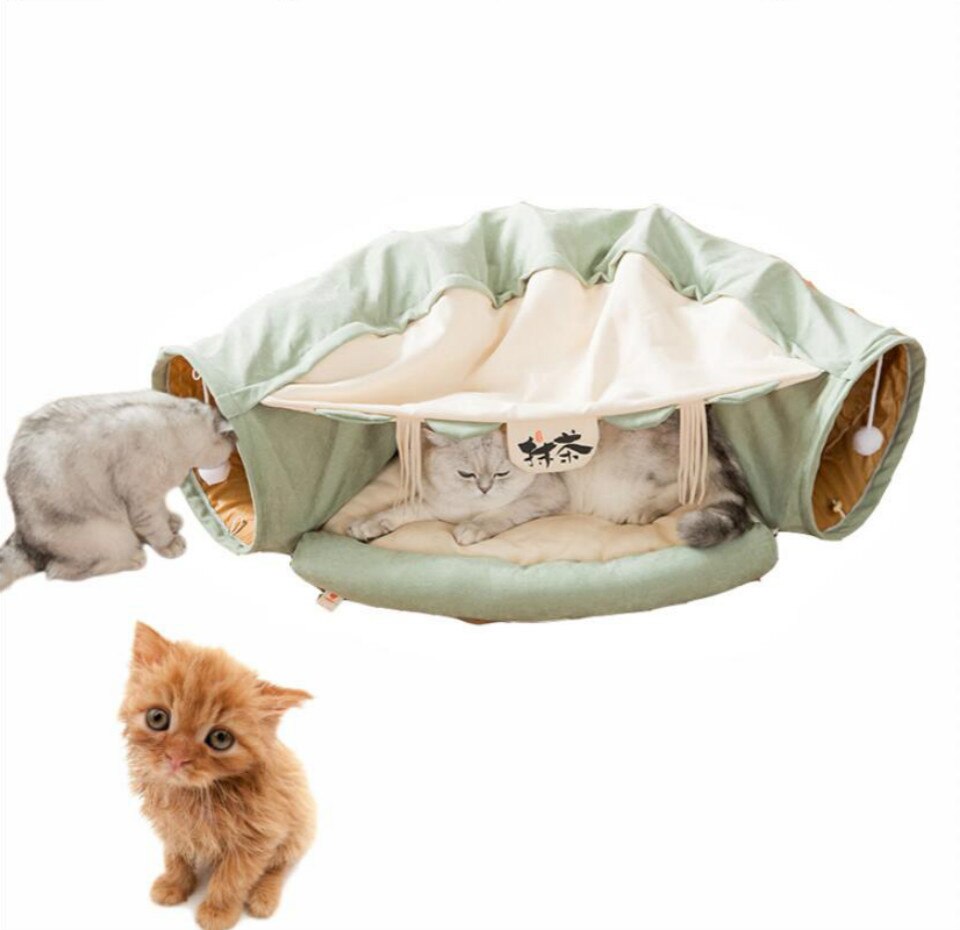 cat bed Funny cat toys collapsible cat tunnel cat ... – Grandado