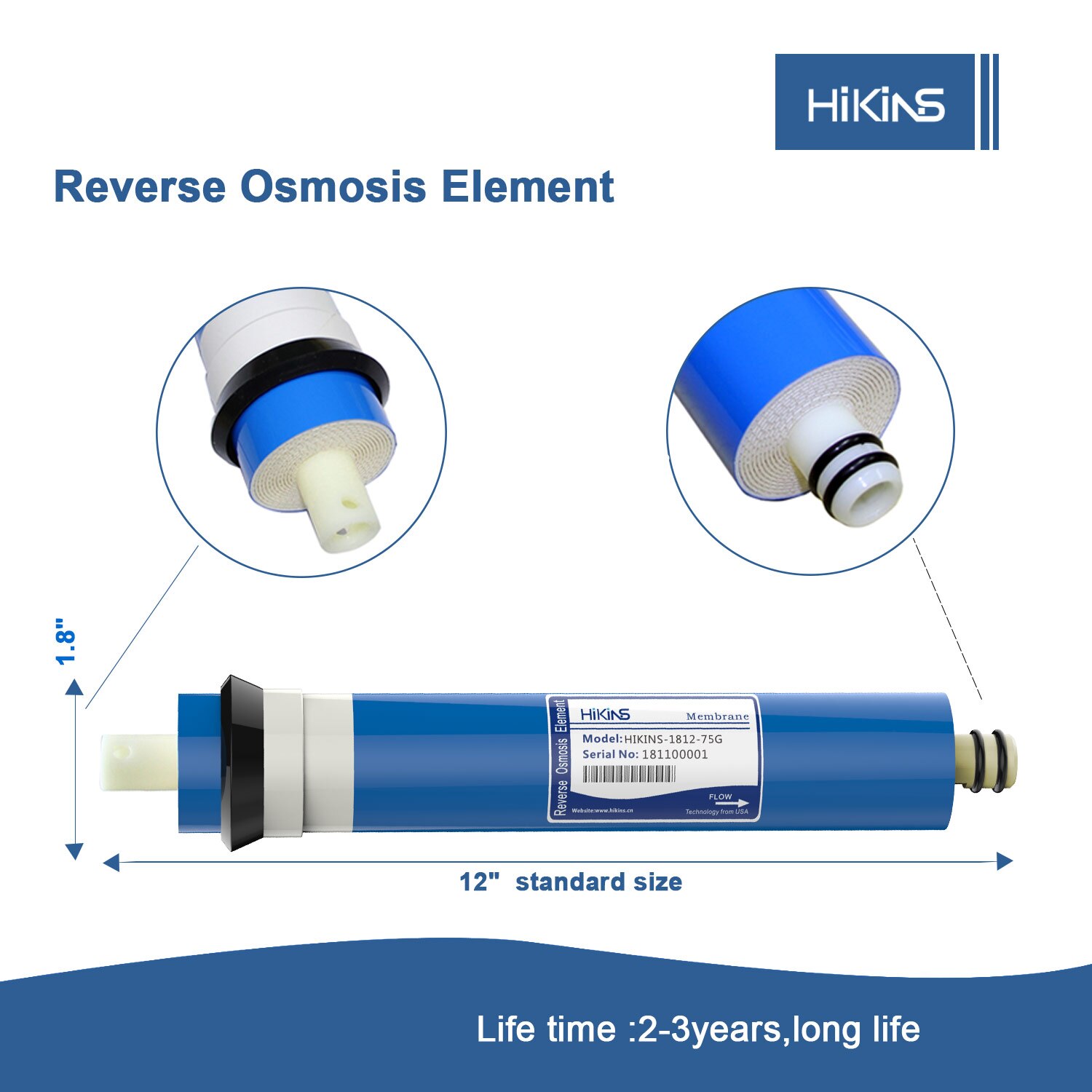 HiKiNS Universal Water Filter Cartridge Reverse Os... – Grandado