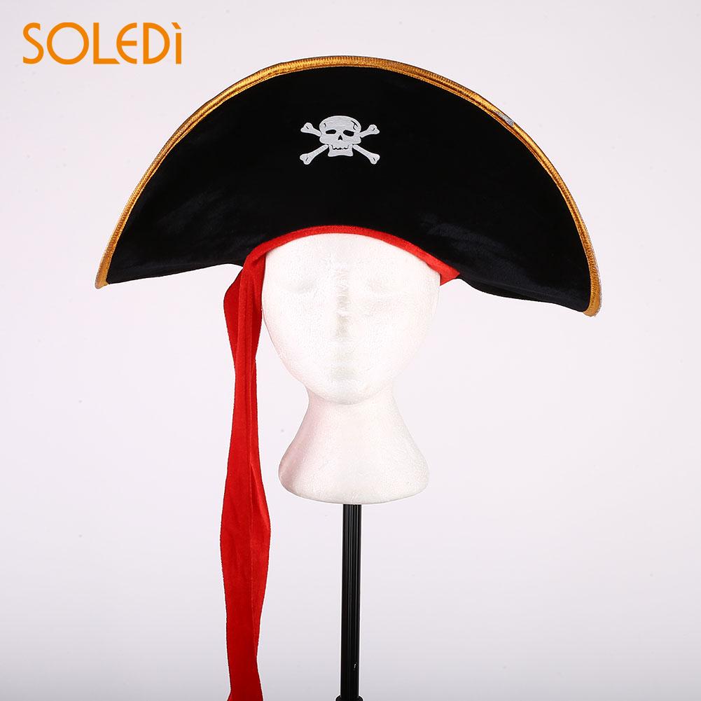 Halloween pirates hat Kids Captain horror Skull Ha... – Grandado