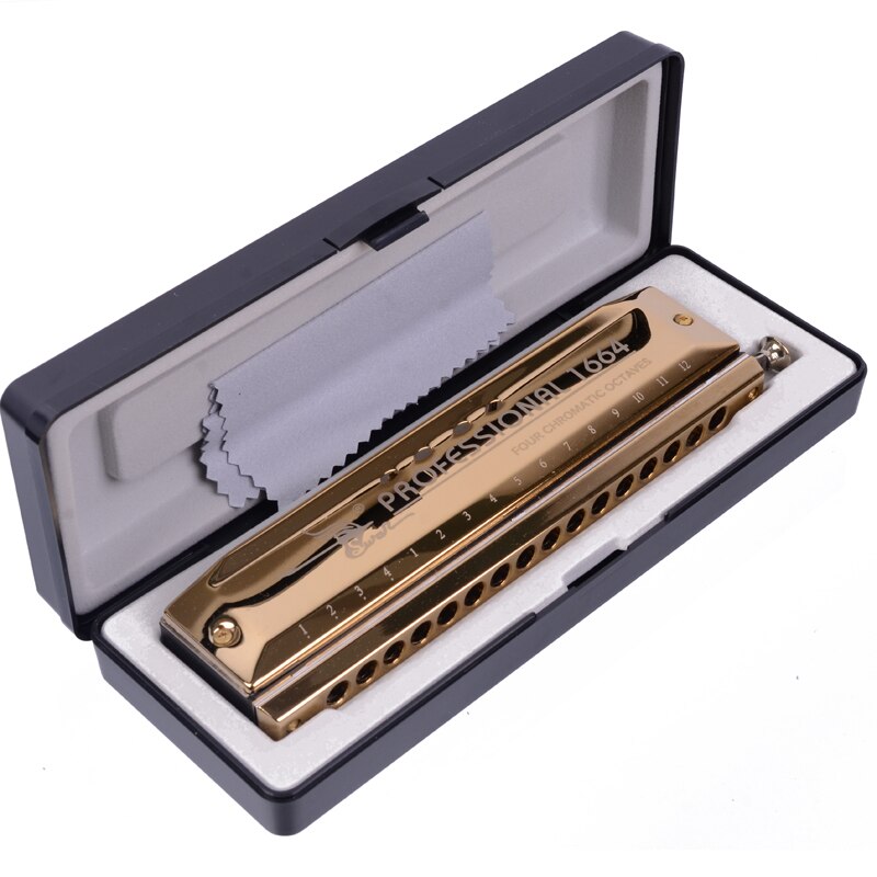 Swan Chromatic Harmonica Senior 1664-3 Serie Golde... – Grandado