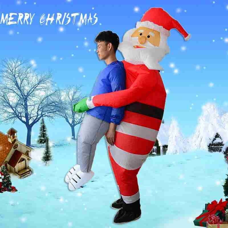 Santa Claus Inflatable Suit For Home Funny Clothin... – Grandado