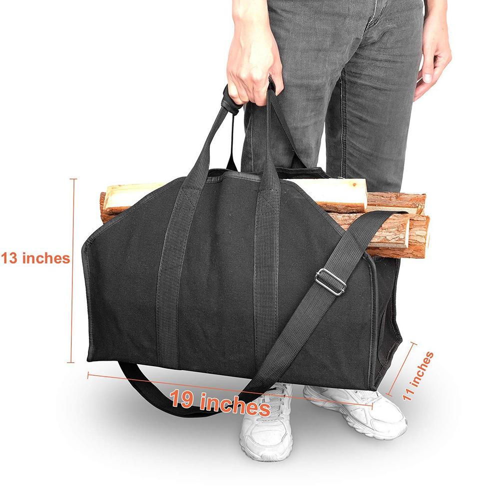Large Firewood Carrier Canvas Log Tote Storage Bag... – Grandado