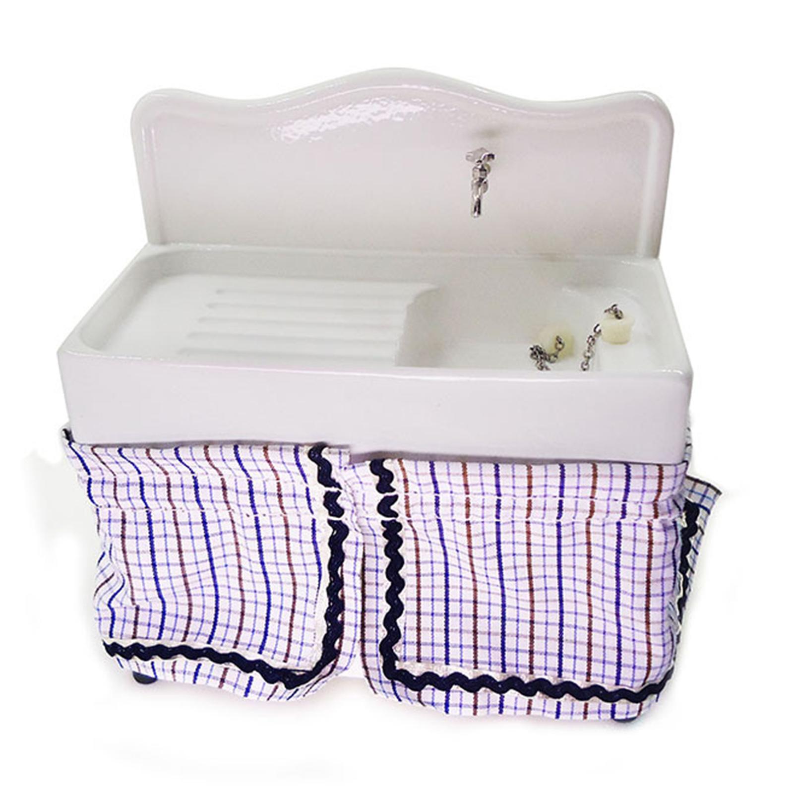 1/12 poppenhuis mini badkamer wastafel model speel... – Vicedeal