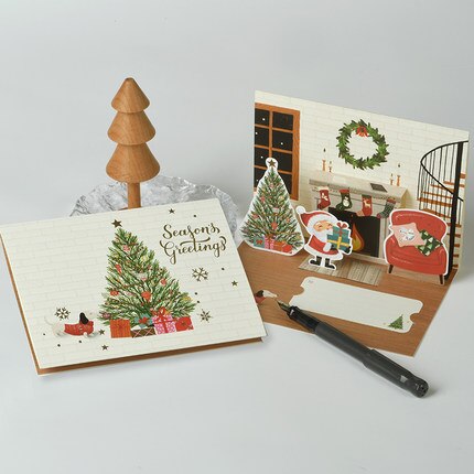 Tarjeta de Navidad 3D 2022, tarjetas Pop-Up 3D, de... – Grandado