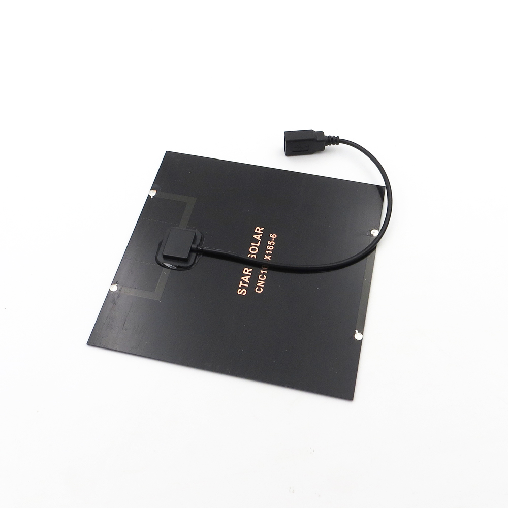 Solcelle lader 4.5w 6v med usb-havn 30cm kabel mon... – Grandado