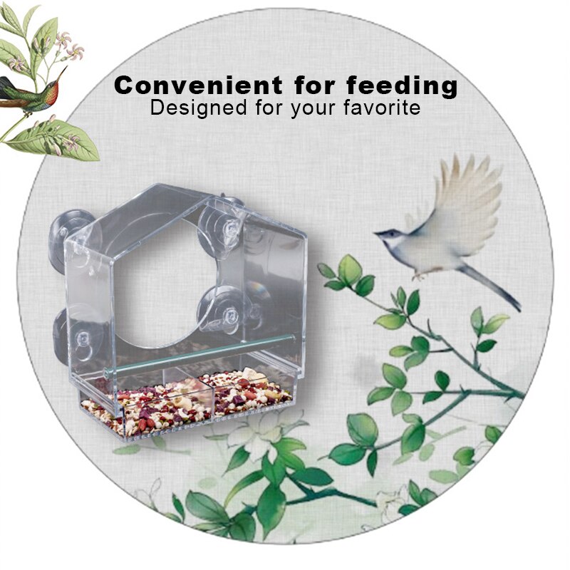 Outdoor Bird Feeder Easy Clean Suction Cup Window ... – Grandado