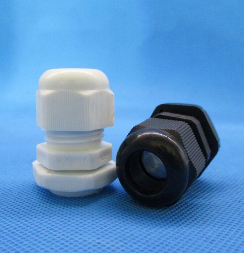 Nylon plastic cable glands M20 * 1.5 PG13.5 white ... – Grandado