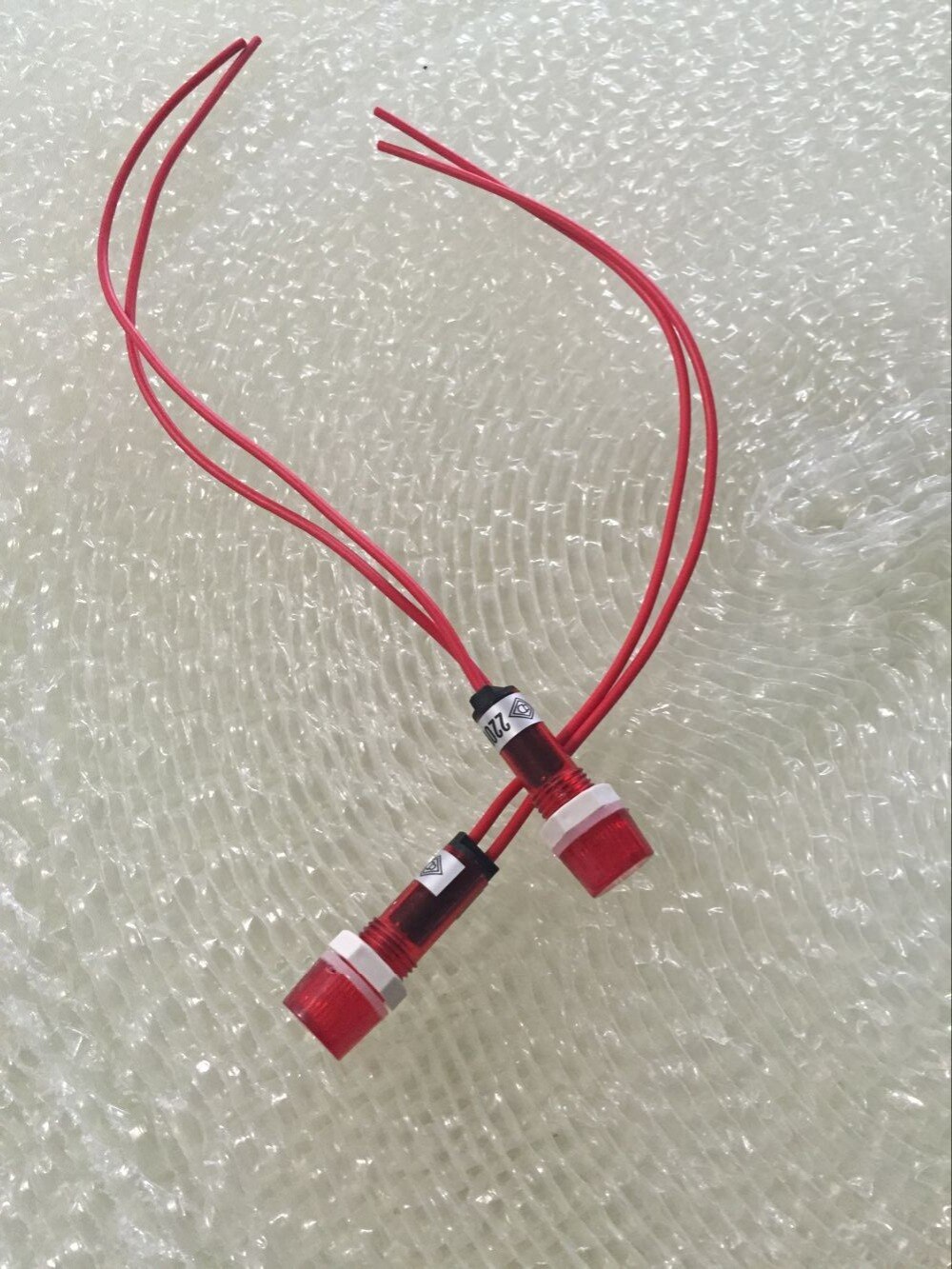 2Pcs AC 220V Cylinder Shape Red Signal Pilot Lamp ... – Vicedeal