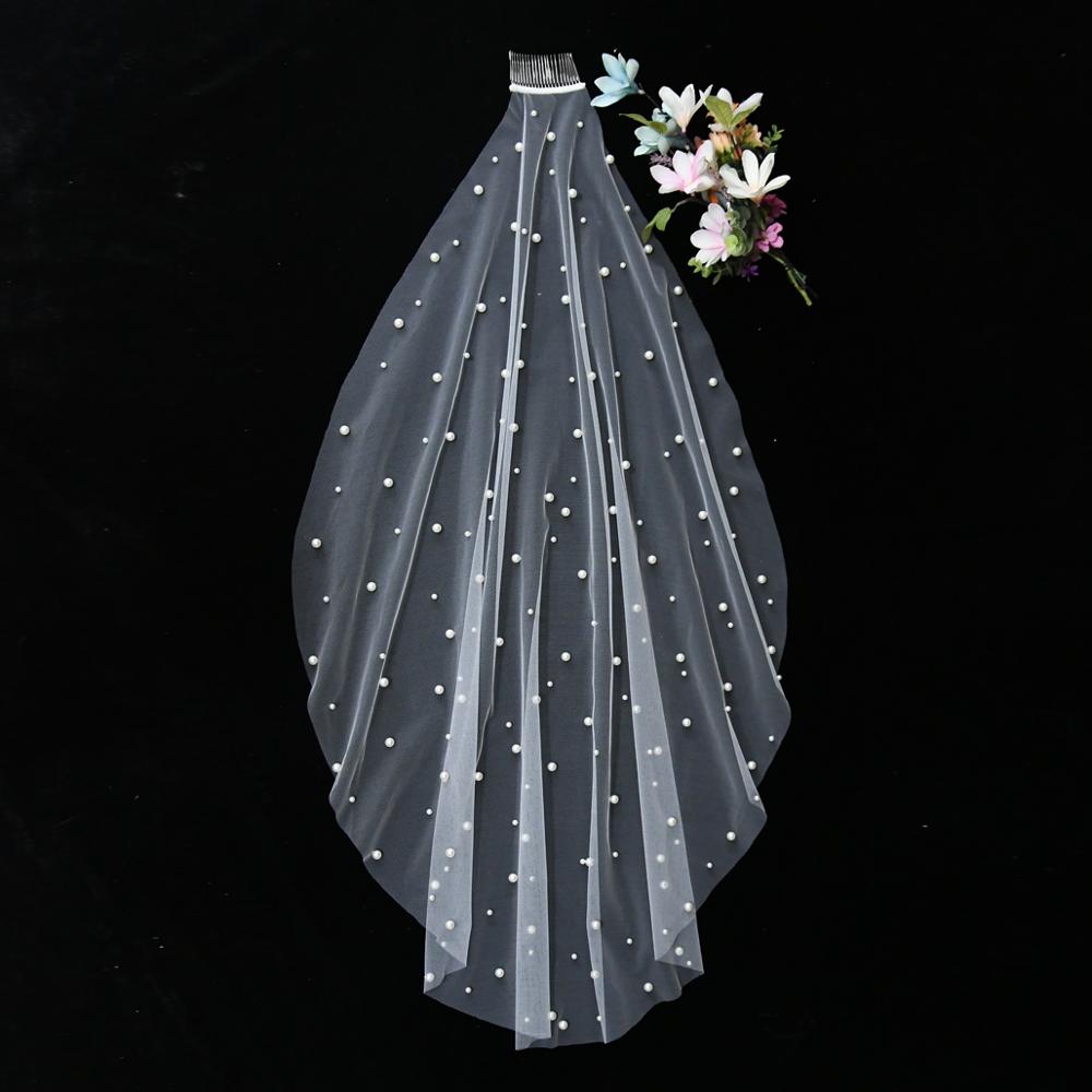 OLOMLB V01 Luxurious Bridal Veil One Layer Bridal ... – Grandado