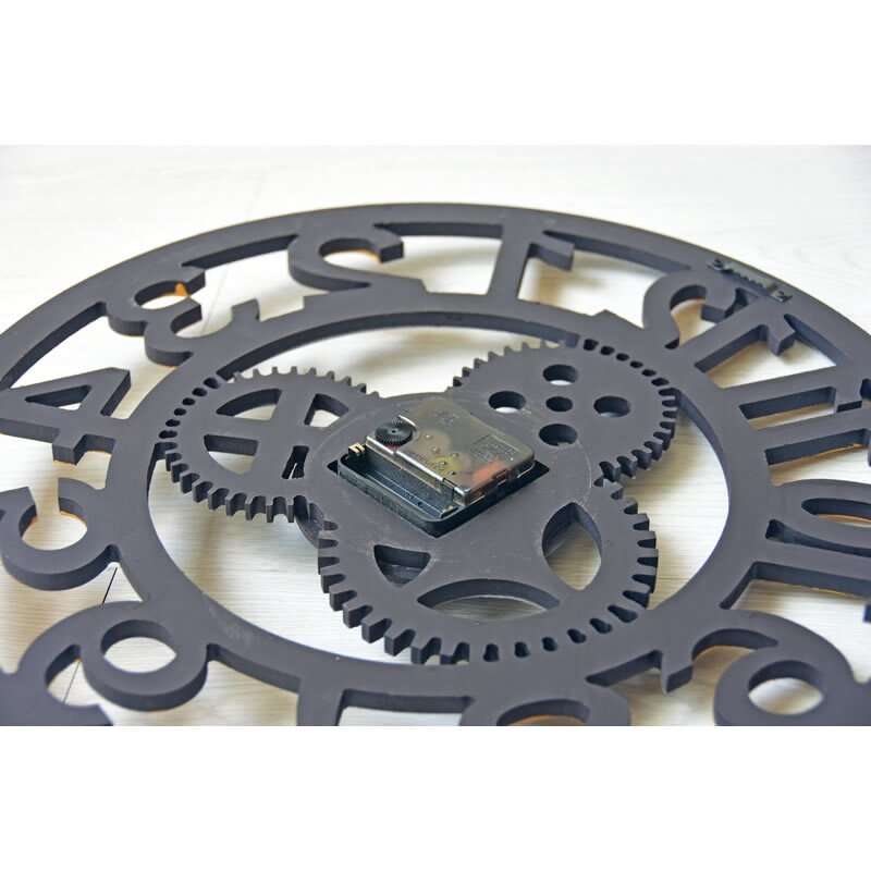 Vintage Roman Clock Retro European Gear Wall Clock... – Grandado