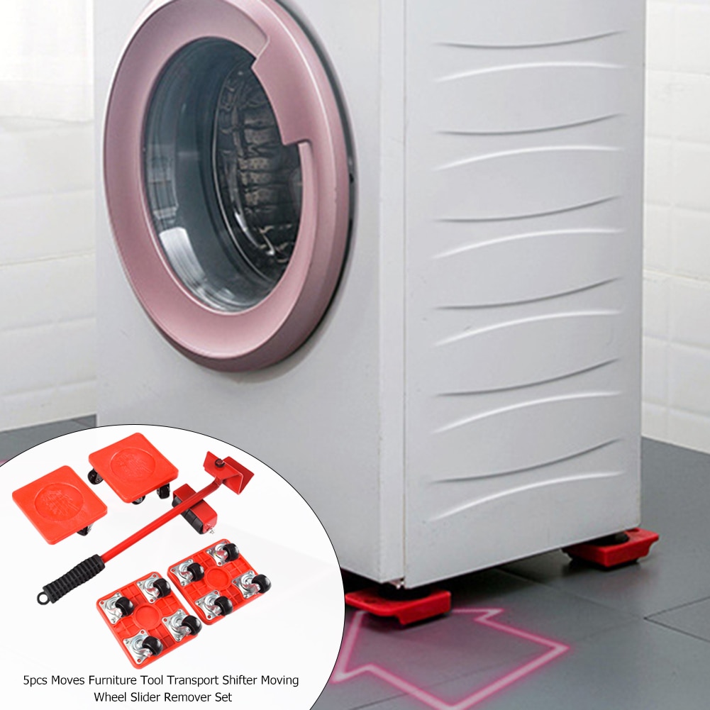 5Pcs Furniture Transport Lifter tool Set Heavy Stuffs Moving Hand Tools ...