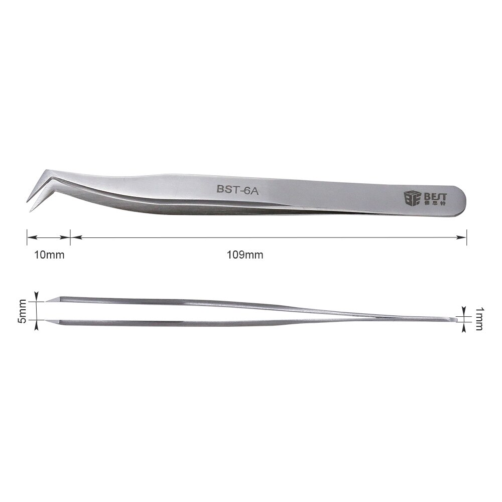 2 Pcs 100% Brand Roestvrij Staal Pincet Super Hard... – Vicedeal