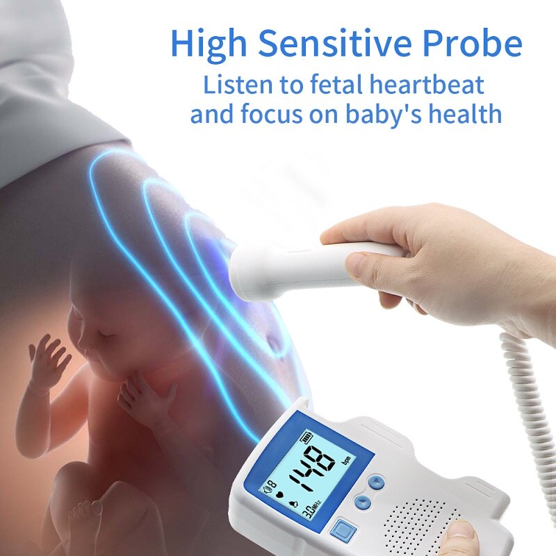 Ultrasound Fetal Doppler Heart Rate Monitor For Ho... – Vicedeal