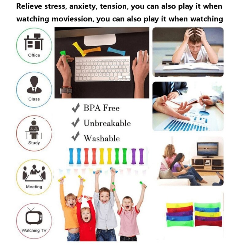 6pcs FIDGET TOYS Stress Relieve toy, Focus Enhance... – Vicedeal