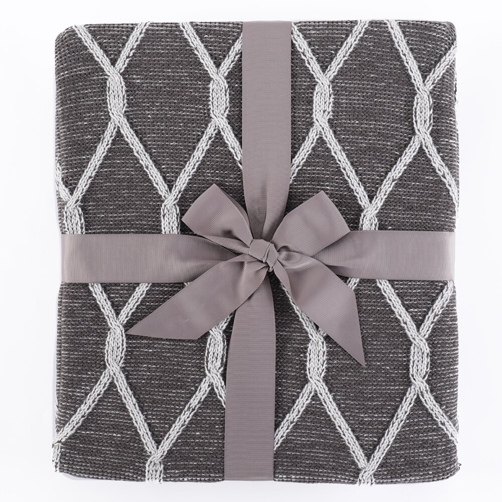 Battilo Retro Soft Knitted Geometric Patterns Sofa... – Grandado