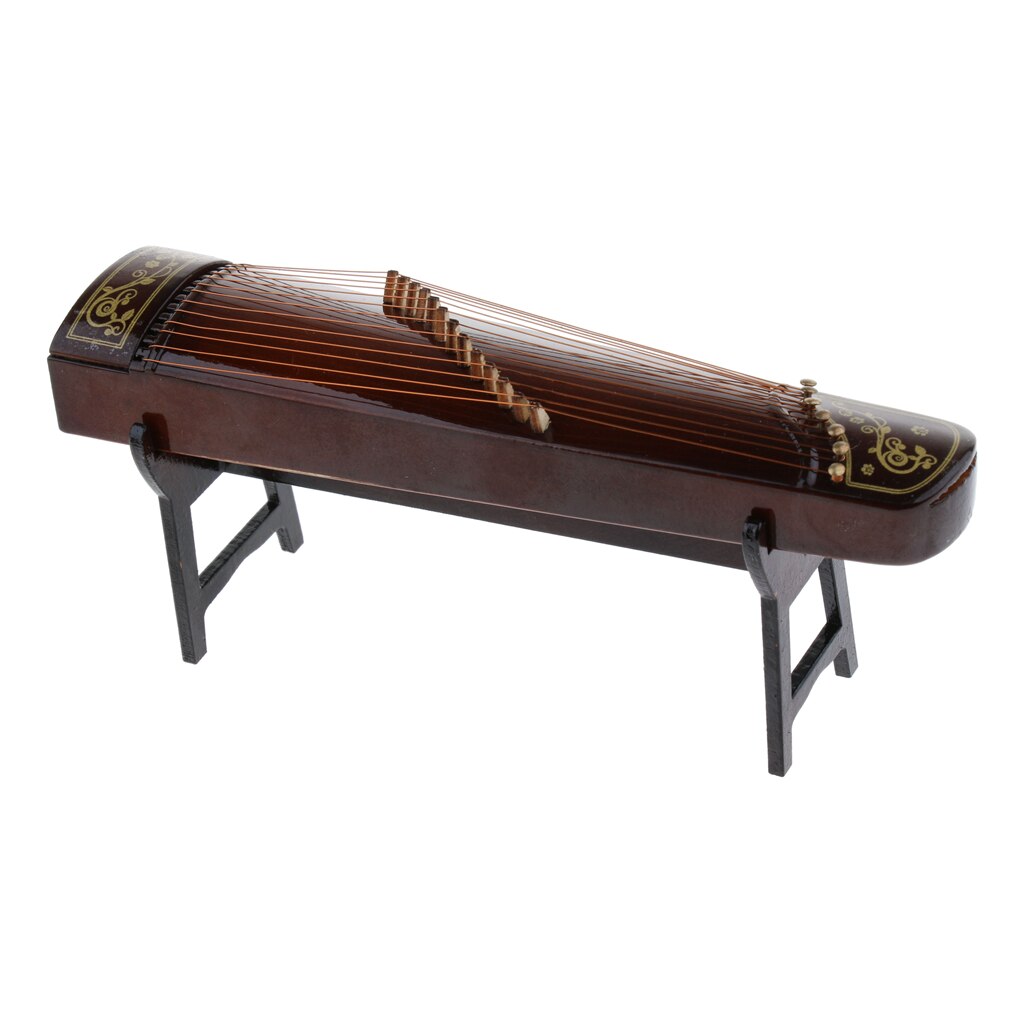 Miniatur Guzheng Chinesische Zither Mini Modell Mu... – Grandado