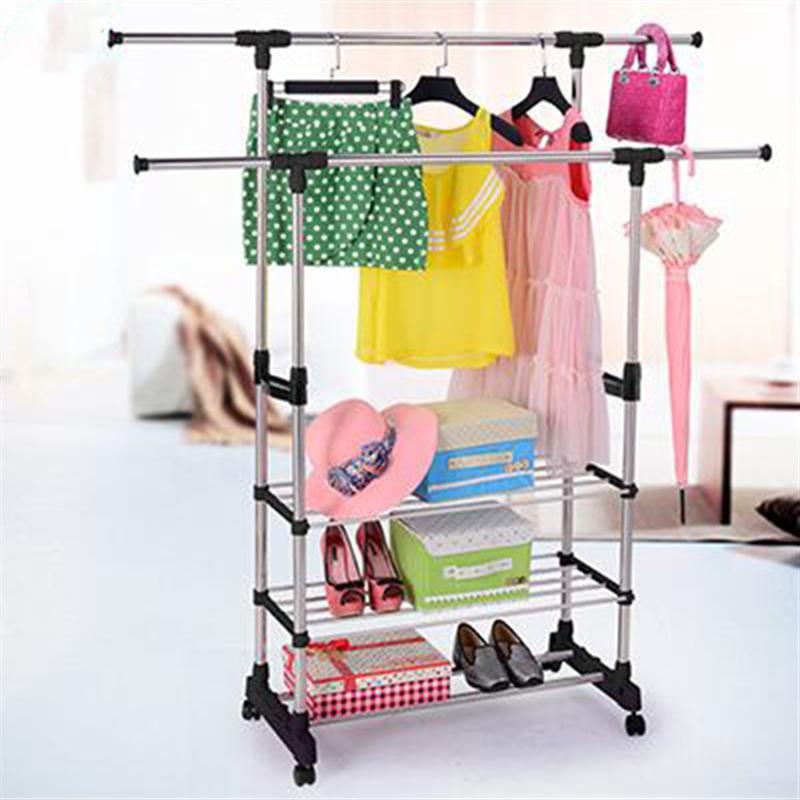 Heavy Duty Double Rail Adjustable Telescopic Rolli... – Grandado