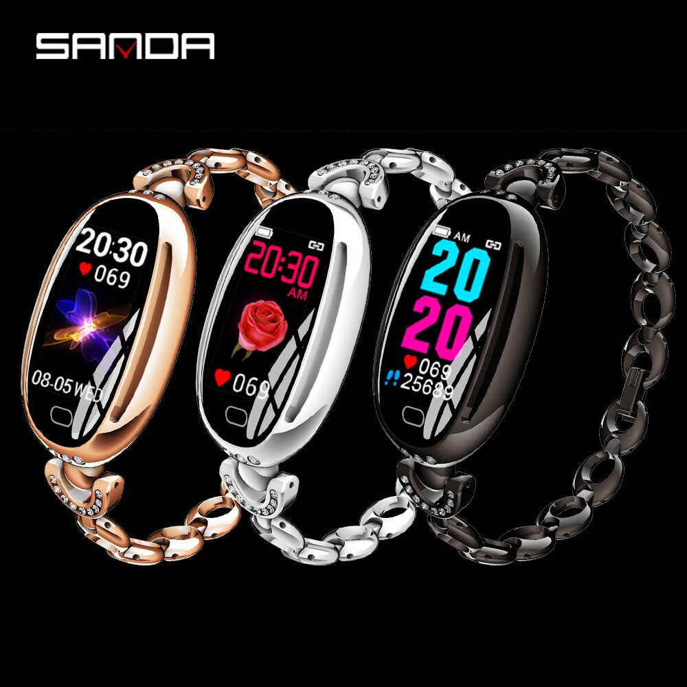 SANDA Mode Smart Horloge Vrouwen Bluetooth Hartsla... – Vicedeal