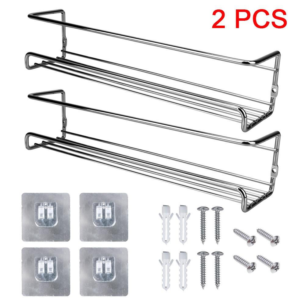 Kitchen Organizer 2 Pcs Metal Hanging Racks For Ho... – Grandado