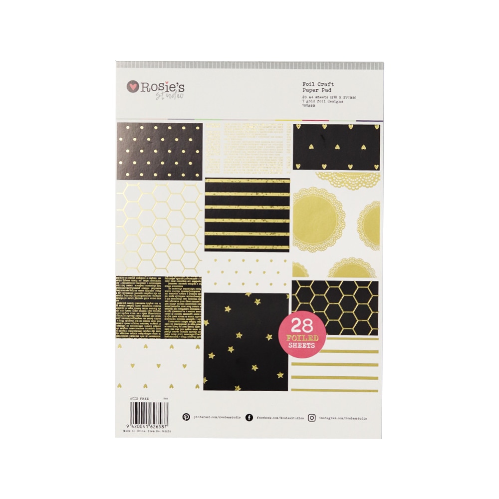 CRZCrafter A4 Foil Scrapbooking Craft Papers Pad 2... – Grandado