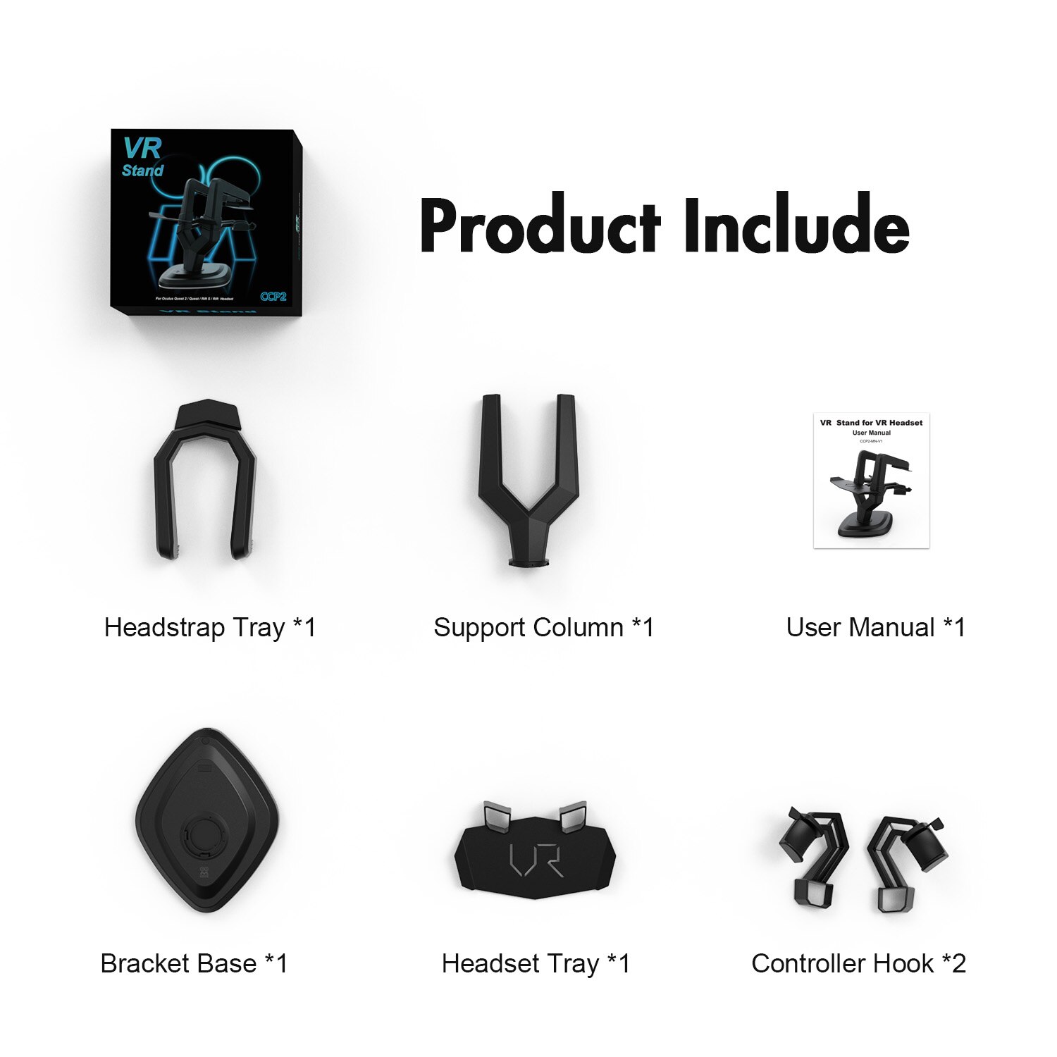 Headset VR Display Stand, Helmet and Controller Ha... – Grandado