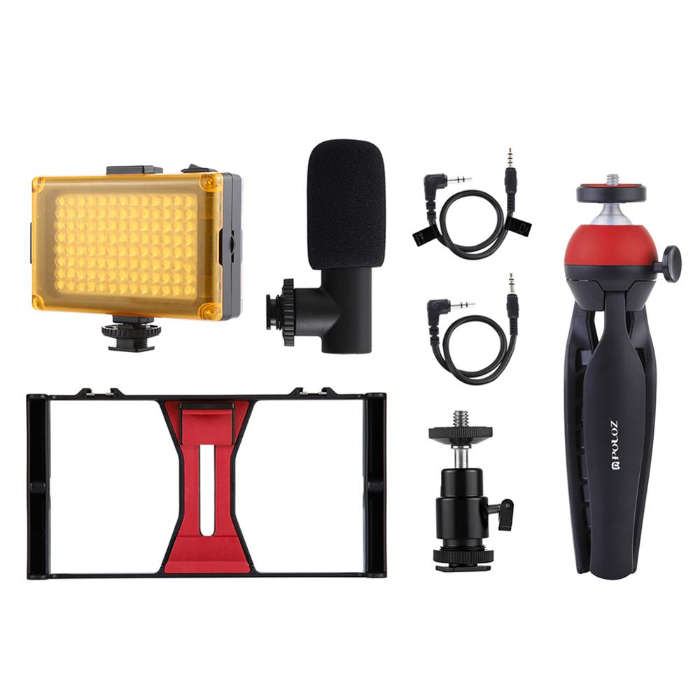 Smartphone Vlogging Rig Set Kit 104 LEDs Light Mic... – Vicedeal