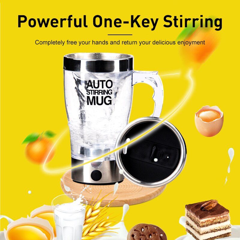 Drinkware Shaker Bottles 350ml Automatic Self Stir... – Vicedeal