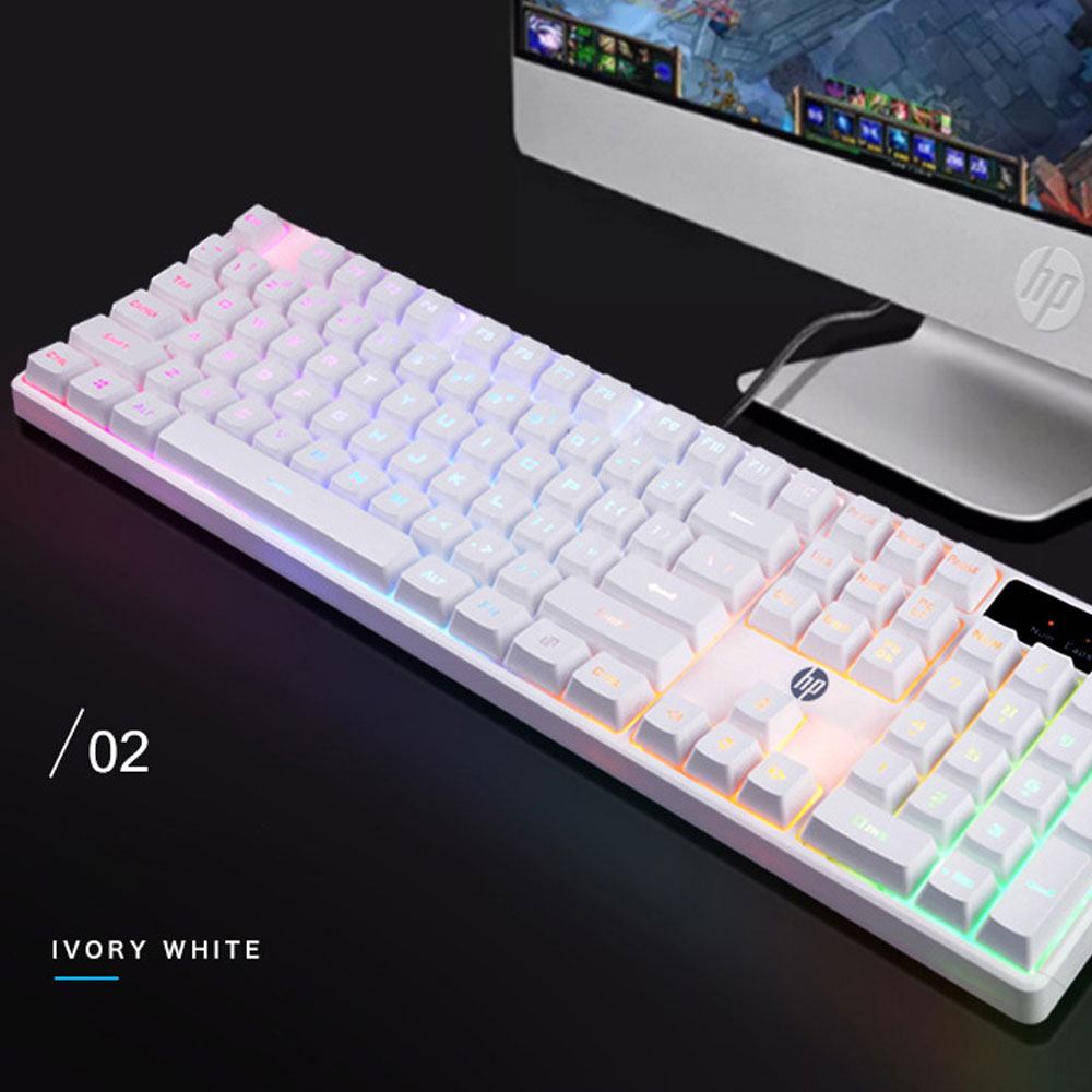 HP K300 Wired Waterproof Gaming Keyboard Mechanica... – Vicedeal