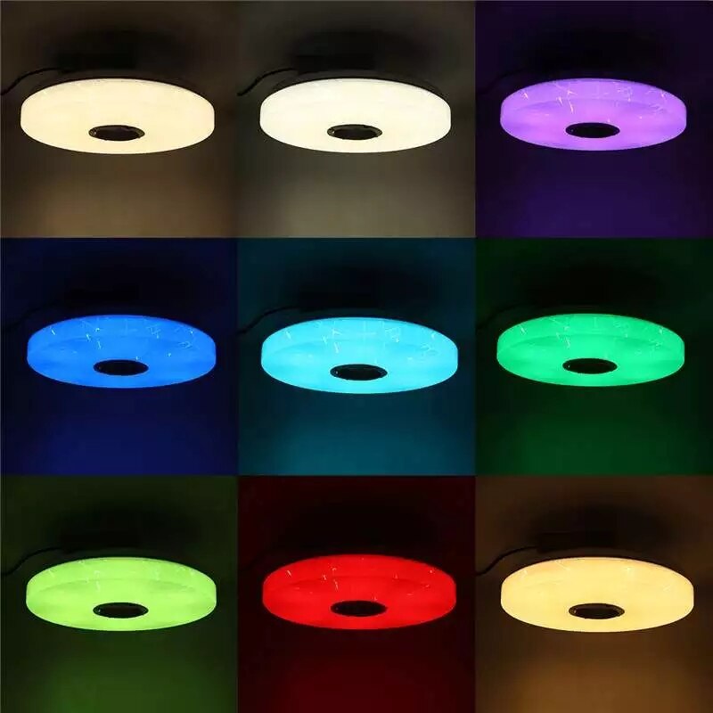 80W WiFi Modern RGB LED Ceiling Lights Home Lighti... – Vicedeal