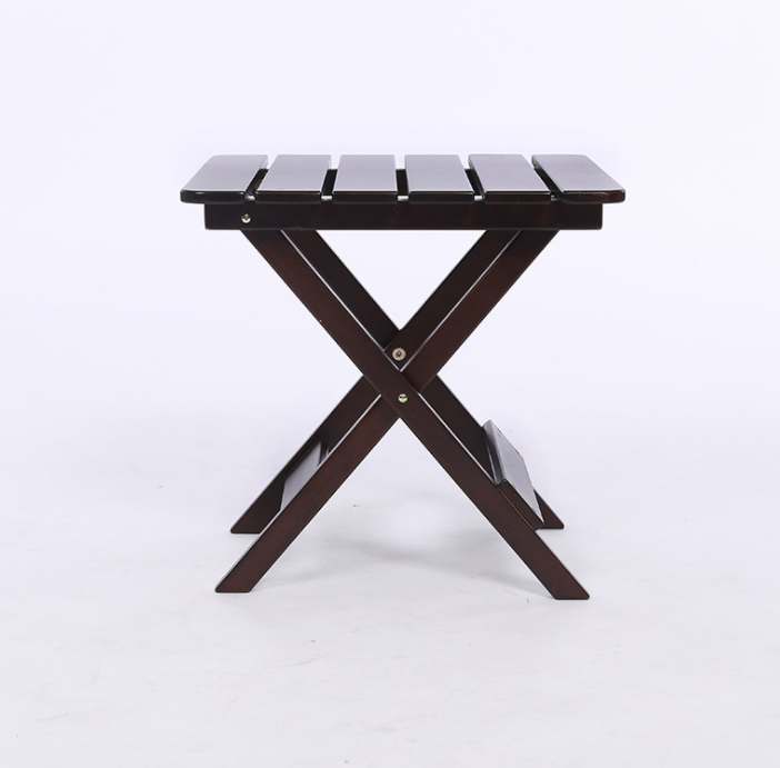 Solid wood folding stool portable household coffee... – Vicedeal