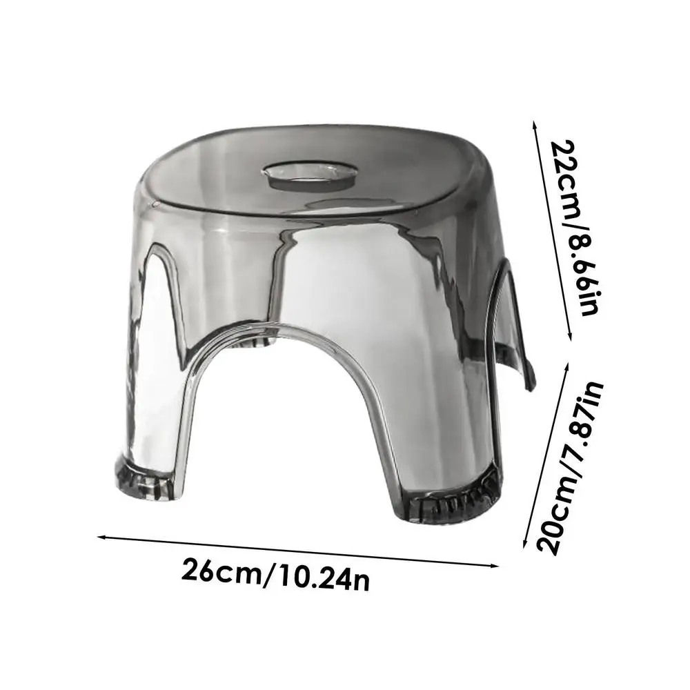 Clear Shower Foot Stool Non-slip Waterproof Transp... – Grandado